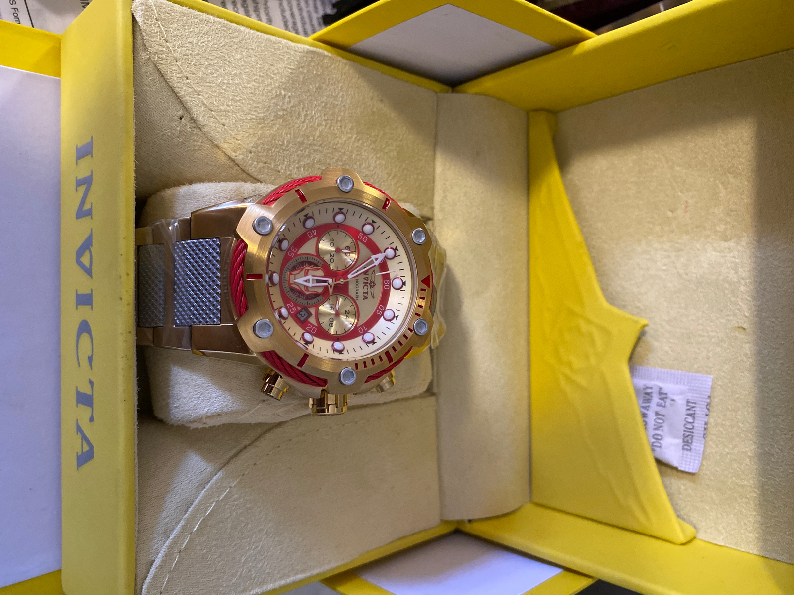 Invicta 25781 Marvel Ironman Wrist Watch for Men Limited Invicta 25781 Marvel Ironman Wrist Watch for Men Limited