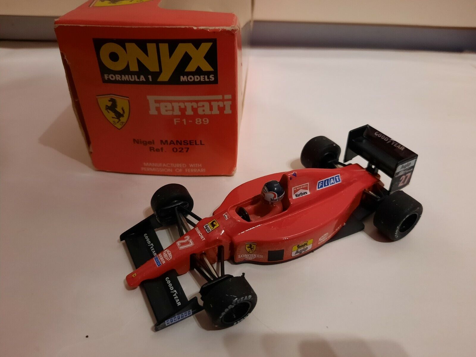 Onyx Formula 1 Ferrari F1-89 #27 Nigel Mansell 1989 1/43 027 Onyx Formula 1 Ferrari F1-89 #27 Nigel Mansell 1989 1/43 027