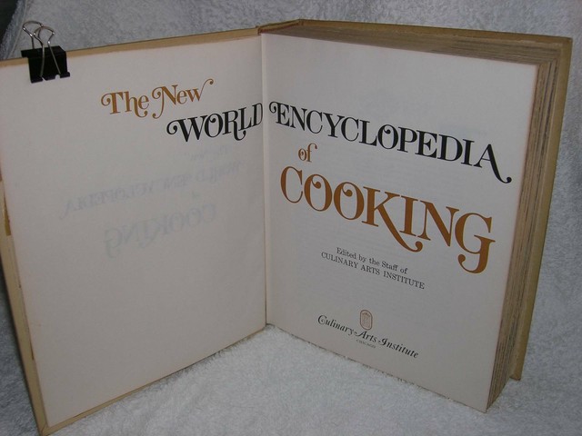 The New World Encyclopedia of Cooking, Culinary Arts Institute Chicago ...