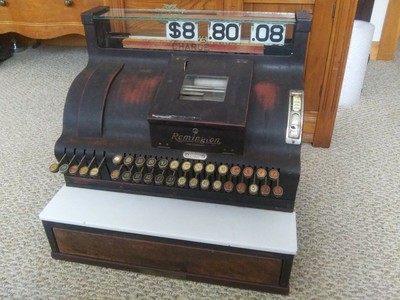 Cash Register, Adding Machines - Antique Remington Cash Register