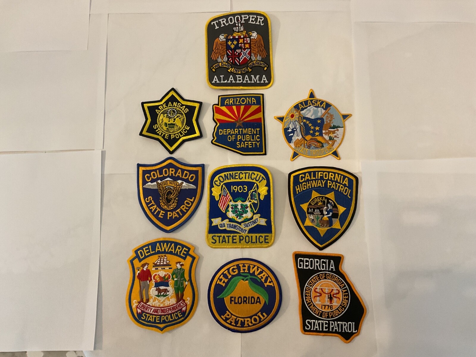 State Law Enforcement patches All different 10 piece set. All new.Full sizeのeBay公認海外通販｜セカイモン