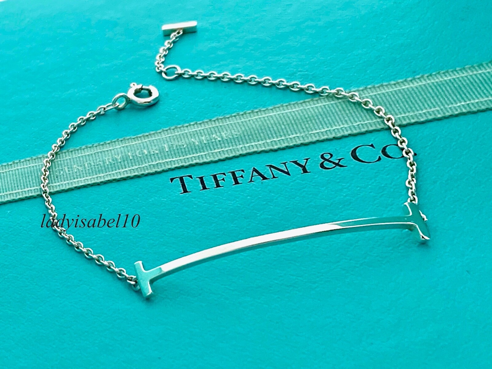 Tiffany & Co Sterling Silver Ag 925 T Square Smile Bracelet Tiffany & Co Sterling Silver Ag 925 T Square Smile Bracelet