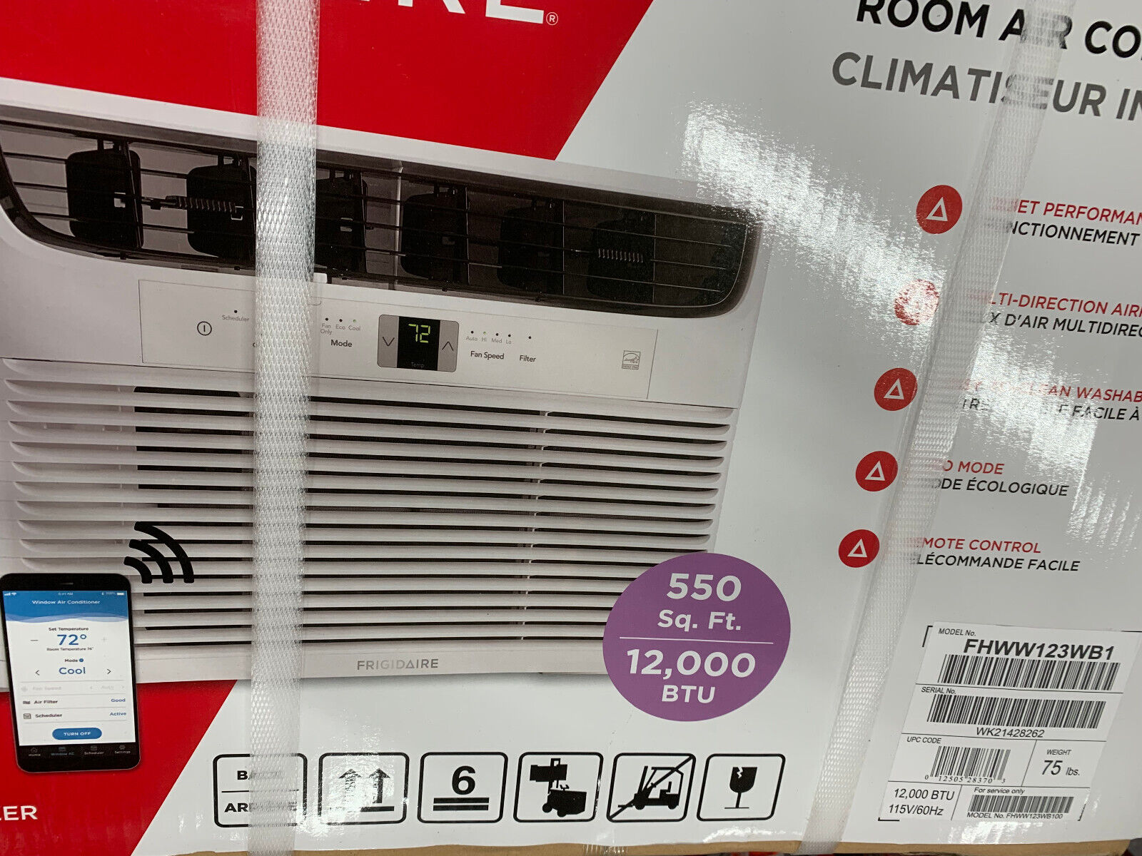 Fhww123wb1 Ft Local | Smart Frigidaire 12000 Btu Window Air Conditioner Fhww123wb1 Ft Local | Smart Frigidaire 12000 Btu Window Air Conditioner