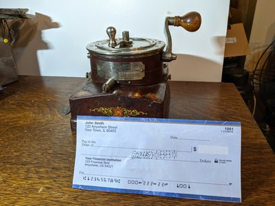 Cash Register, Adding Machines - Antique Check Writer