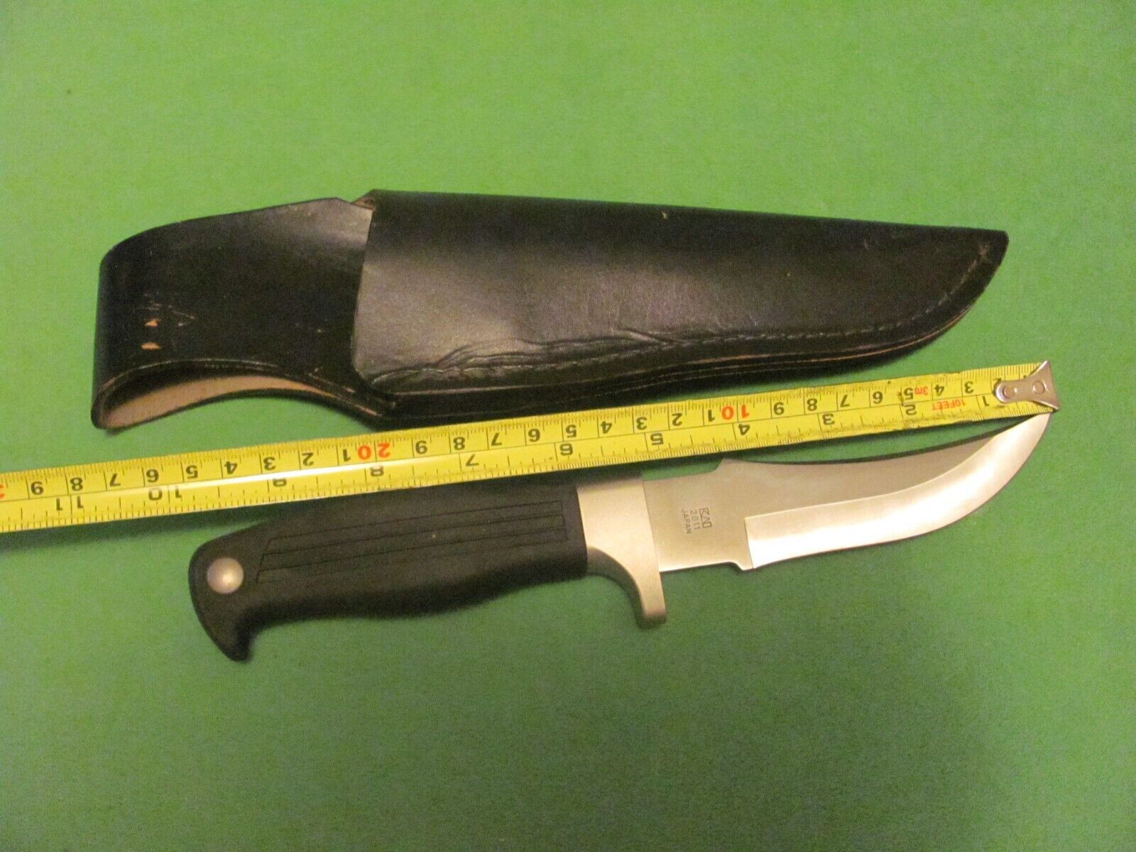 Vintage KERSHAW KAI JAPAN 2011 Black Hunting Skinner Knife w Vintage KERSHAW KAI JAPAN 2011 Black Hunting Skinner Knife w