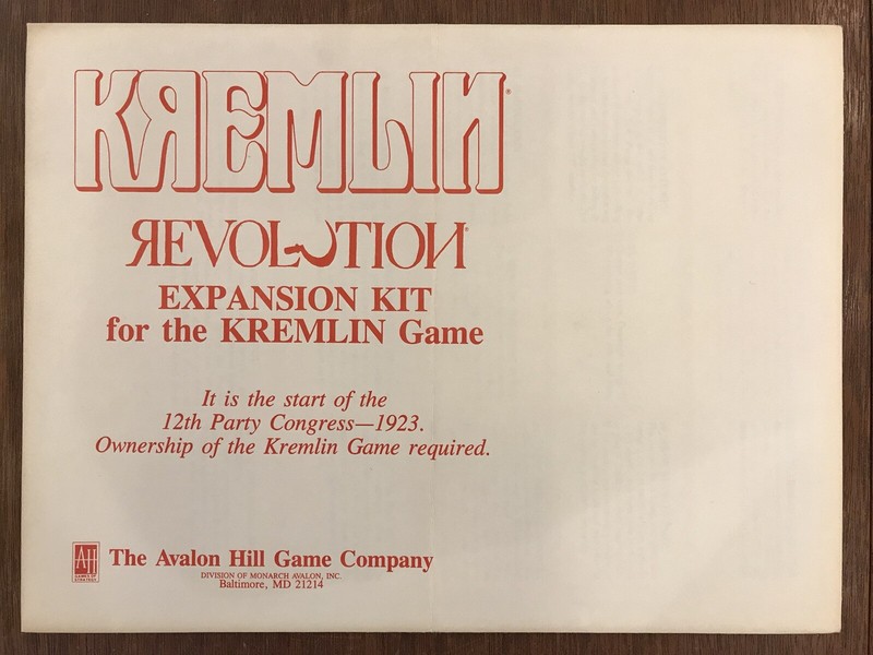 Kremlin (1986) – Board Game Guys