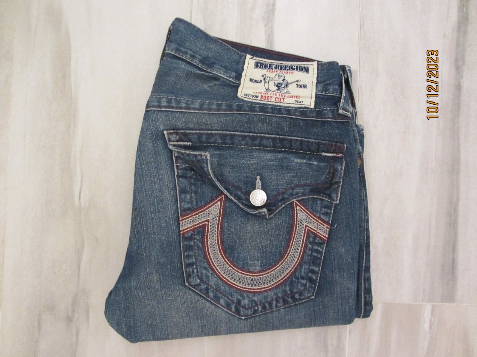 True Religion Bootcut Embroidered Stitch, Made in the USA True Religion Bootcut Embroidered Stitch, Made in the USA