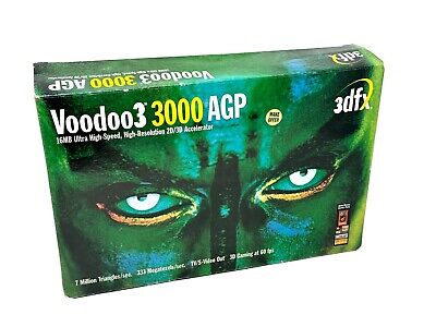 3dfx voodoo 3 3000 AGP Graphics Card With BoxのeBay公認海外 3dfx voodoo 3 3000 AGP Graphics Card With BoxのeBay公認海外