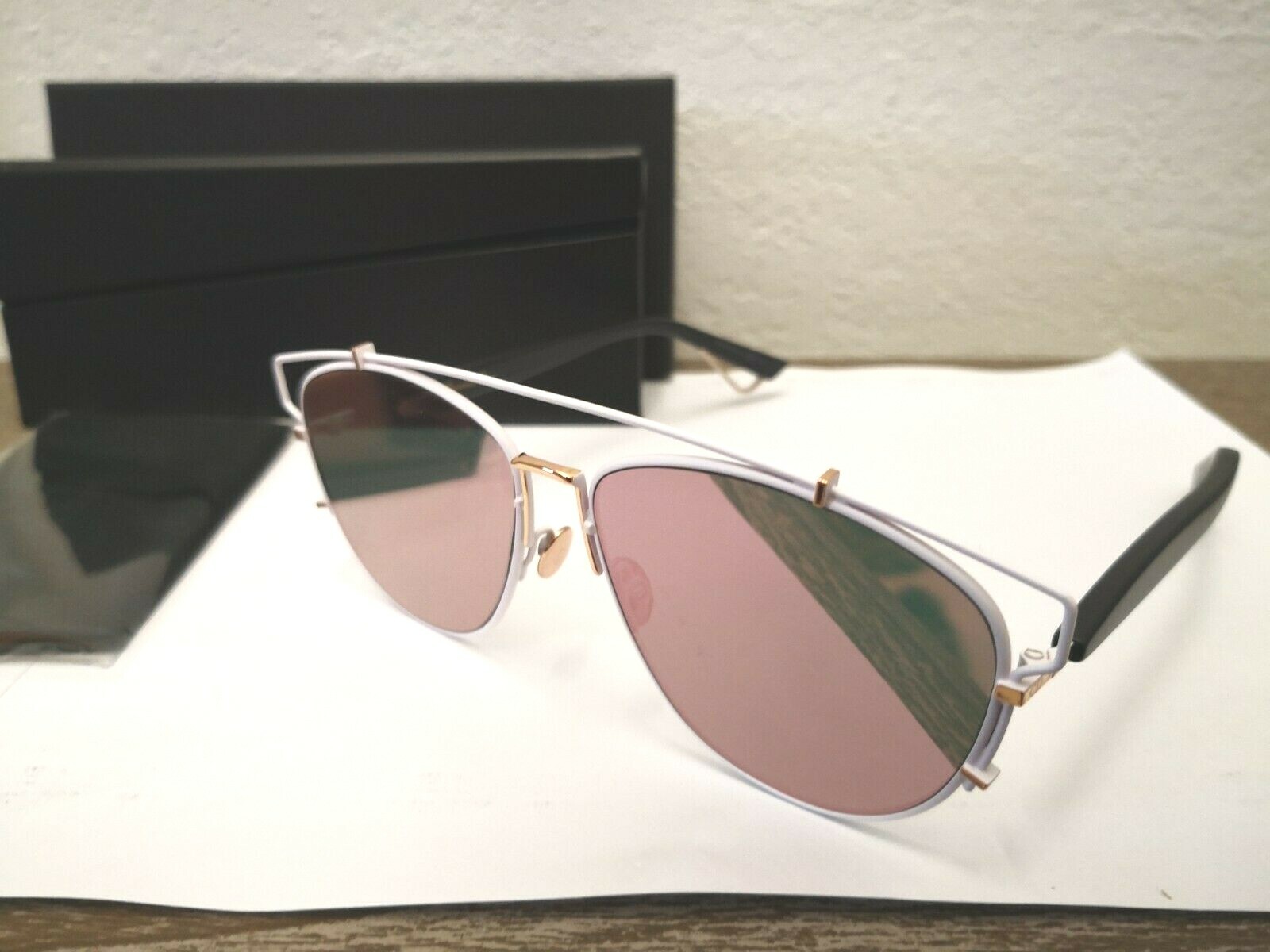 NEW DIOR TECHNOLOGIC 0XG9 Sunglasses, White Black / Pink NEW DIOR TECHNOLOGIC 0XG9 Sunglasses, White Black / Pink