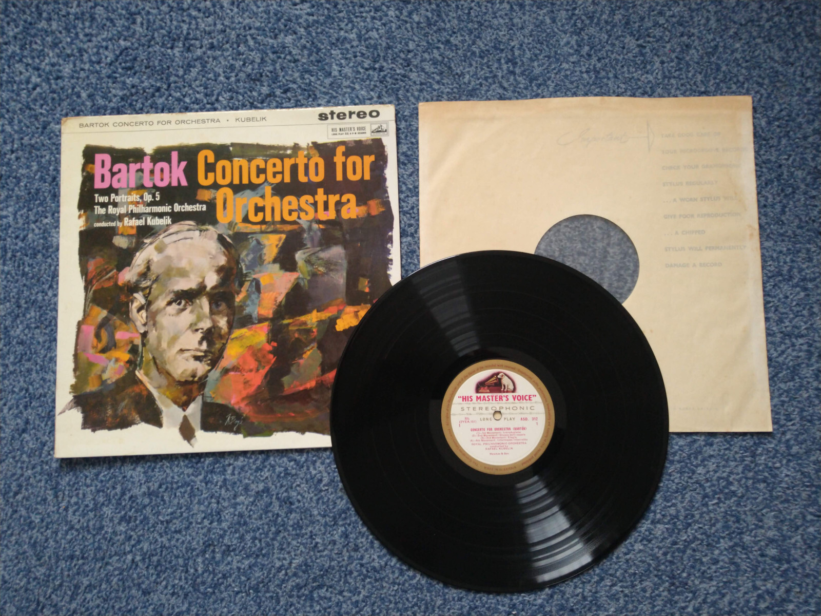 HMV ASD 312 BARTOK CONCERTO FOR ORCHESTRA ED1 WHITE GOLD STEREO KUBELIK RPO LP GのeBay公認海外通販｜セカイモン
