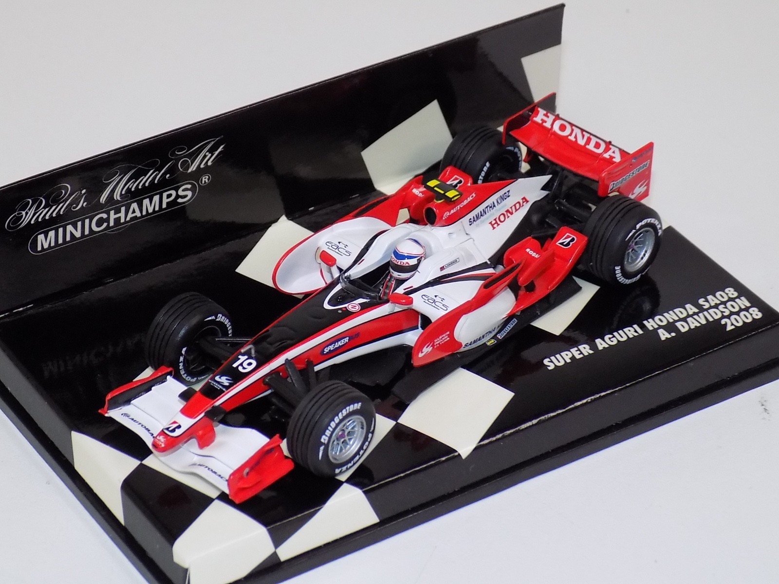 1/43 Minichamps F1 Super Aguri F1 Team Honda SA08 A.Davidson 1/43 Minichamps F1 Super Aguri F1 Team Honda SA08 A.Davidson