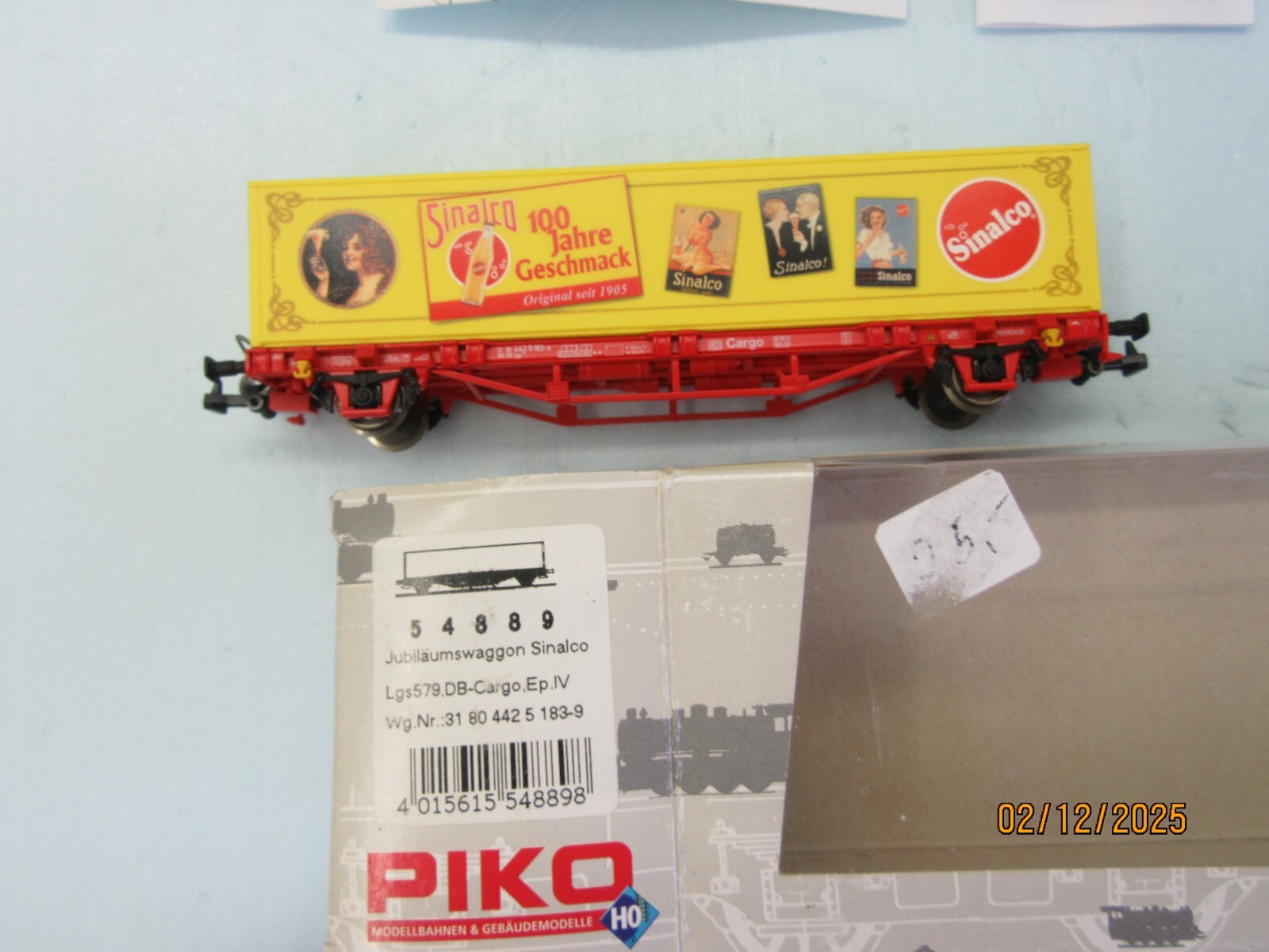 HO - Piko 54889 - Flat Car with Container Load "Sinalco" DB Cargo - NIBのeBay公認海外通販｜セカイモン