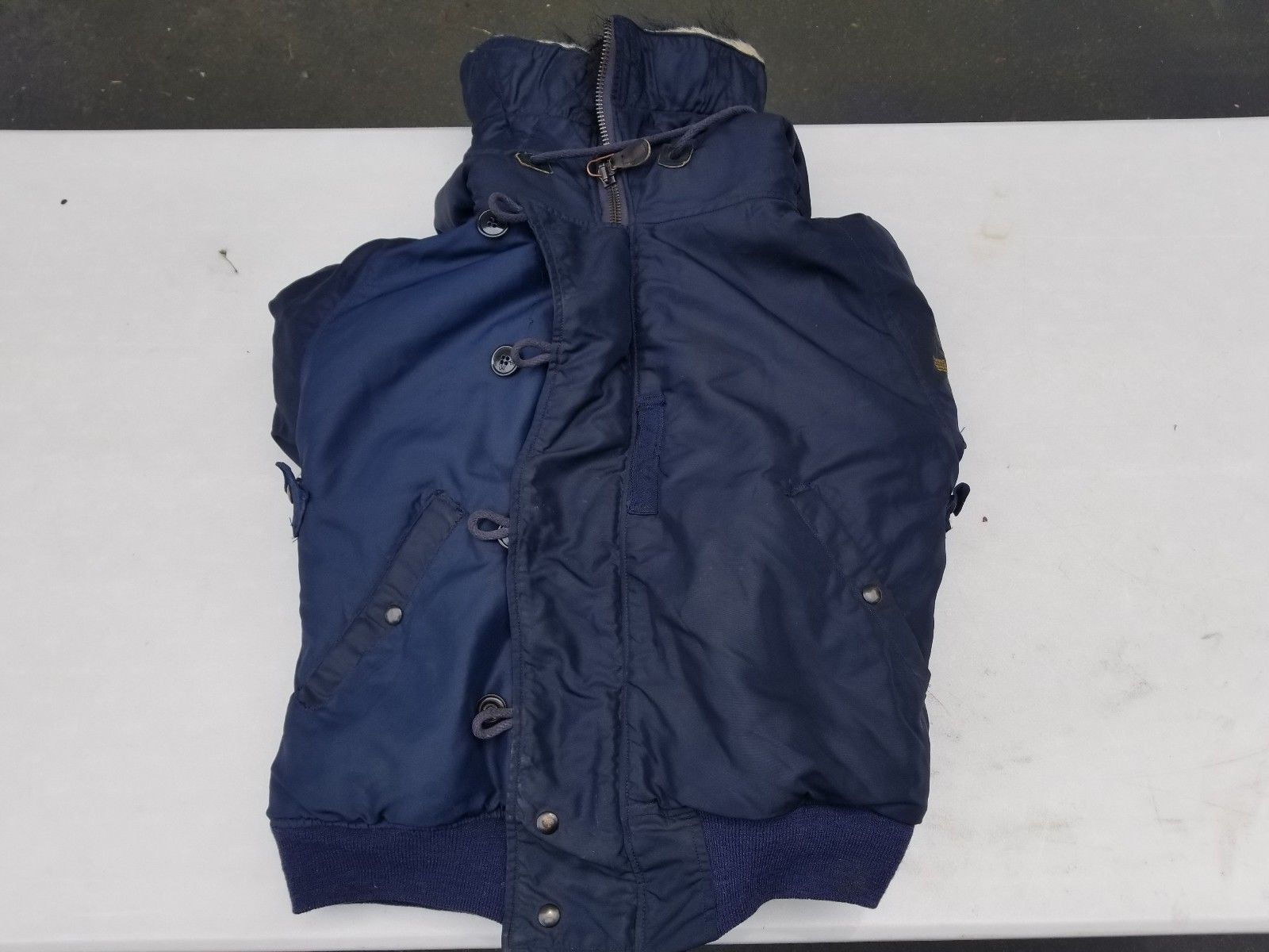 USAF 1950s N-2A Heavy Attached Hooded Flight Jacket Size XL USAF 1950s N-2A Heavy Attached Hooded Flight Jacket Size XL