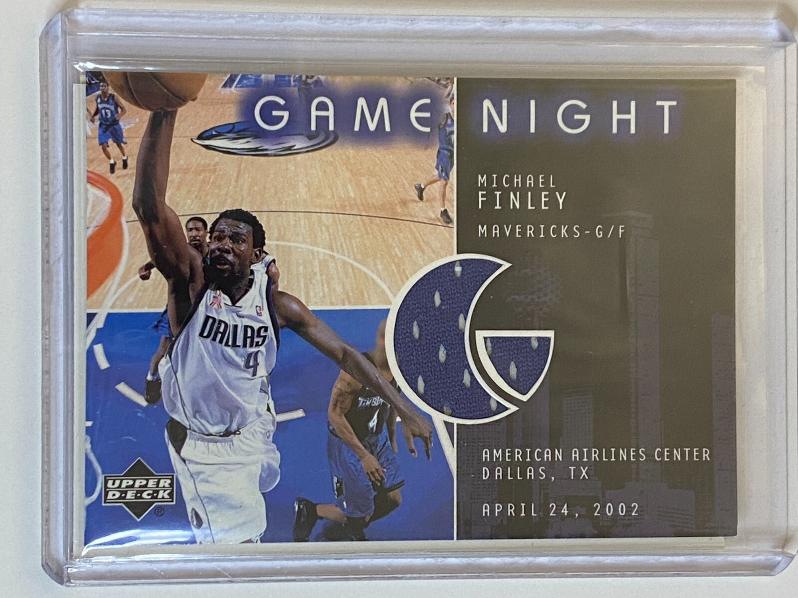 🏀 2002-03 Upper Deck Basketball Game Night Jersey #GN-MF 🏀 2002-03 Upper Deck Basketball Game Night Jersey #GN-MF