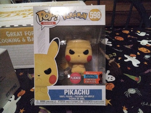 Funko Pop Grumpy Pikachu Flocked Angry #598 Pokemon Vinyl Figure のeBay ...