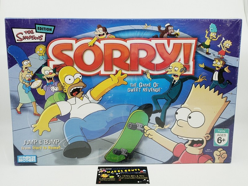 Sorry! The Simpsons Edition (2007) Board Game – Board Game Guys
