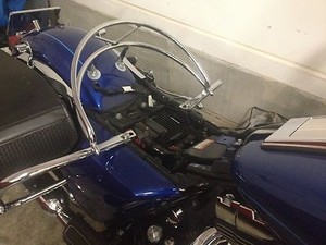 New Chrome Seat Grab Rail for Harley Road King Solo Sundown Mustang ...