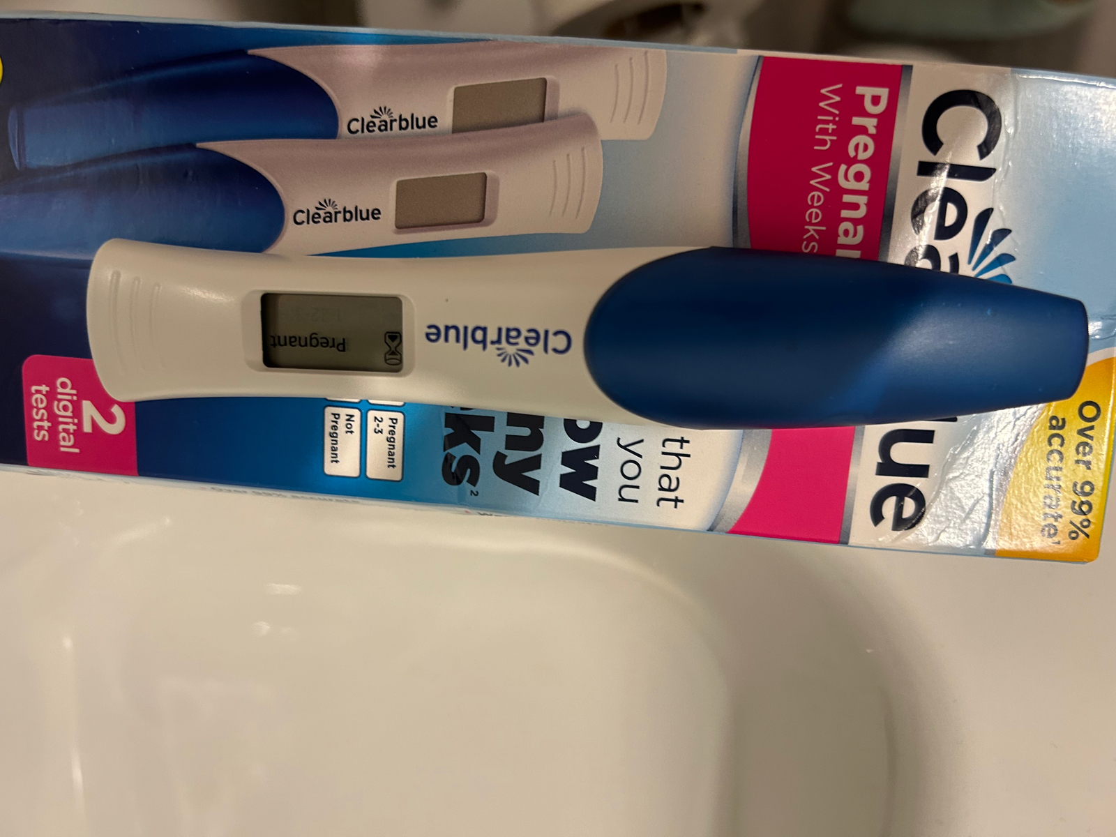 2 CLEARBLUE DIGITAL PREGNANCY TEST/TESTS + INDICATOR (FREE 2 CLEARBLUE DIGITAL PREGNANCY TEST/TESTS + INDICATOR (FREE