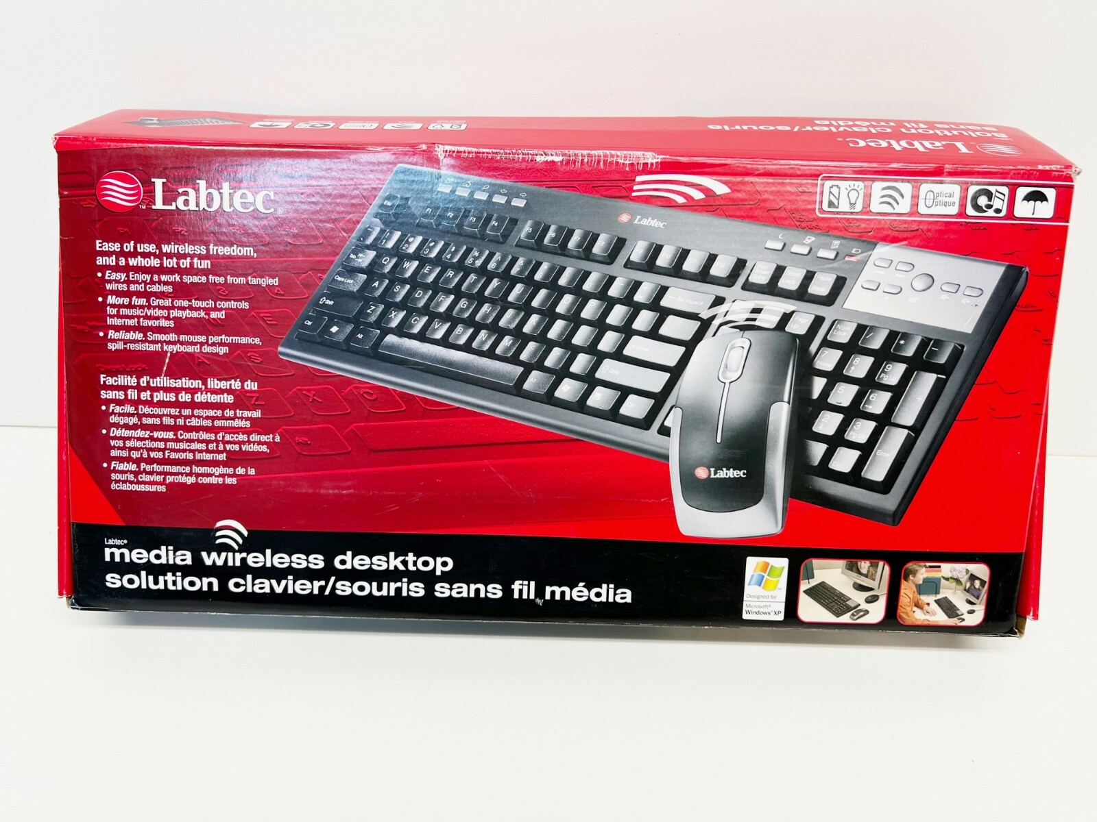 Labtec Media Wireless Desktop 2005 Keyboard And Mouse
