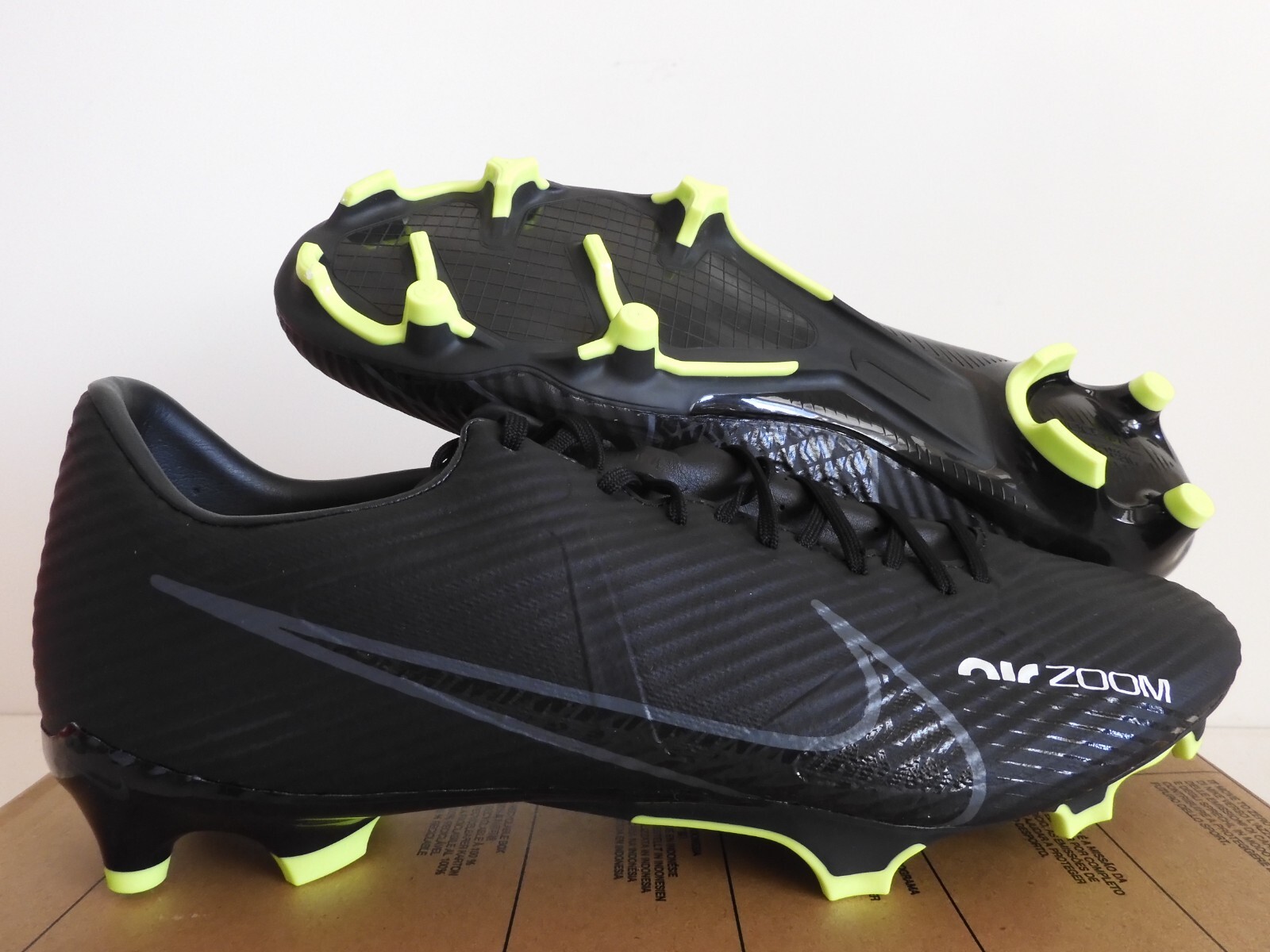 Nike Zoom Mercurial Vapor 15 Academy Fg /Mg Black-Grey Sz 12 Nike Zoom Mercurial Vapor 15 Academy Fg /Mg Black-Grey Sz 12