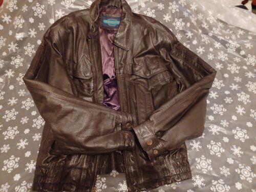 Weekends leather jacket men's medium Brown Biker Motorcycle Weekends leather jacket men's medium Brown Biker Motorcycle