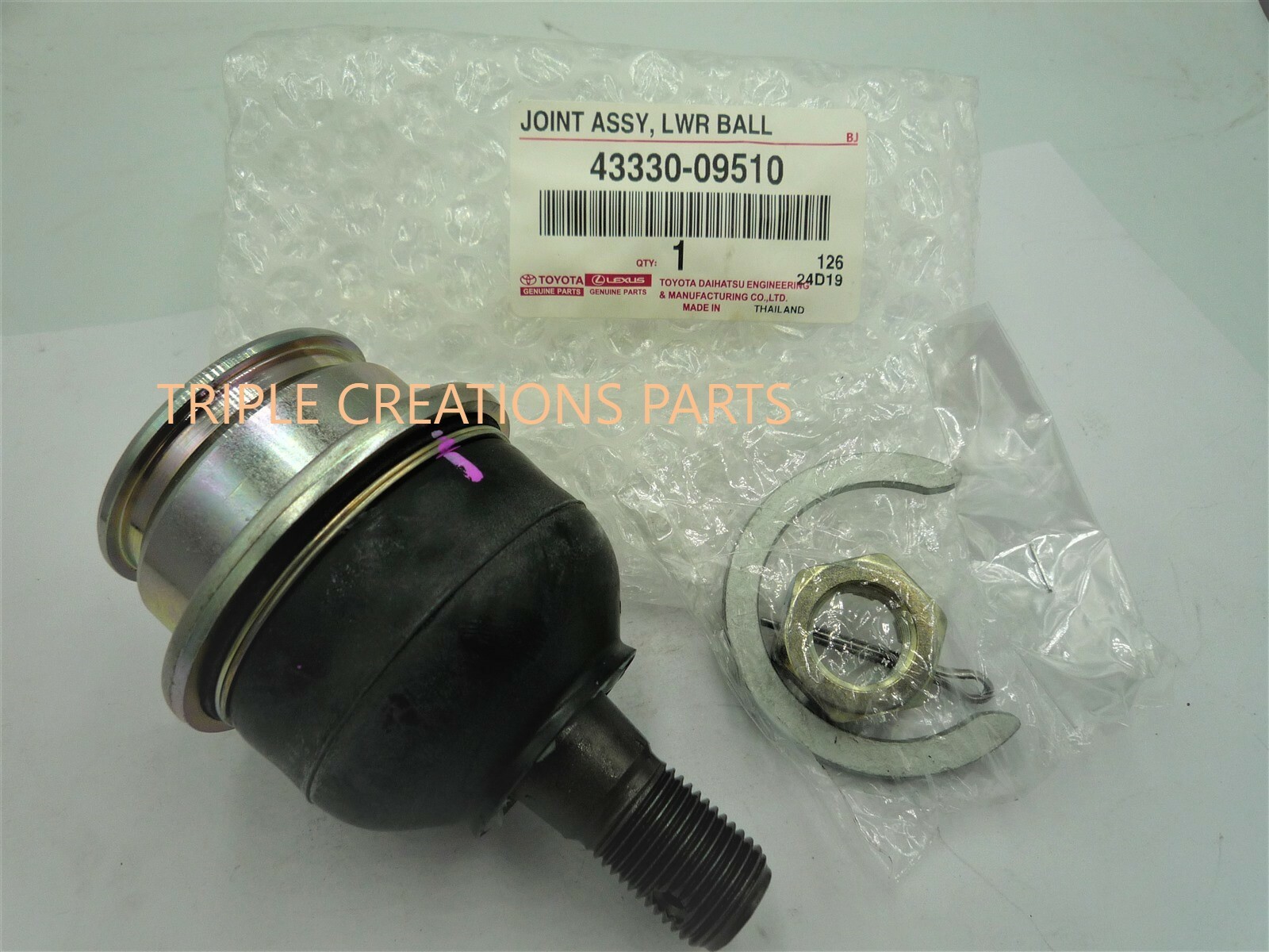 4333009510 GENUINE OEM TOYOTA JOINT ASSY, LOWER BALL, FRONT RH or LH ...