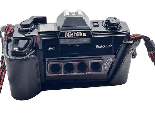 Nishika N8000 35mm 3D Camera Working w/ Case Mint Lenticular Quad LensのeBay公認海外通販｜セカイモン
