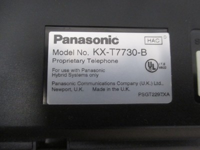 PANASONIC KX-T7730-B 24-Key Digital Phone (Black) w/Stand | Pricetronic