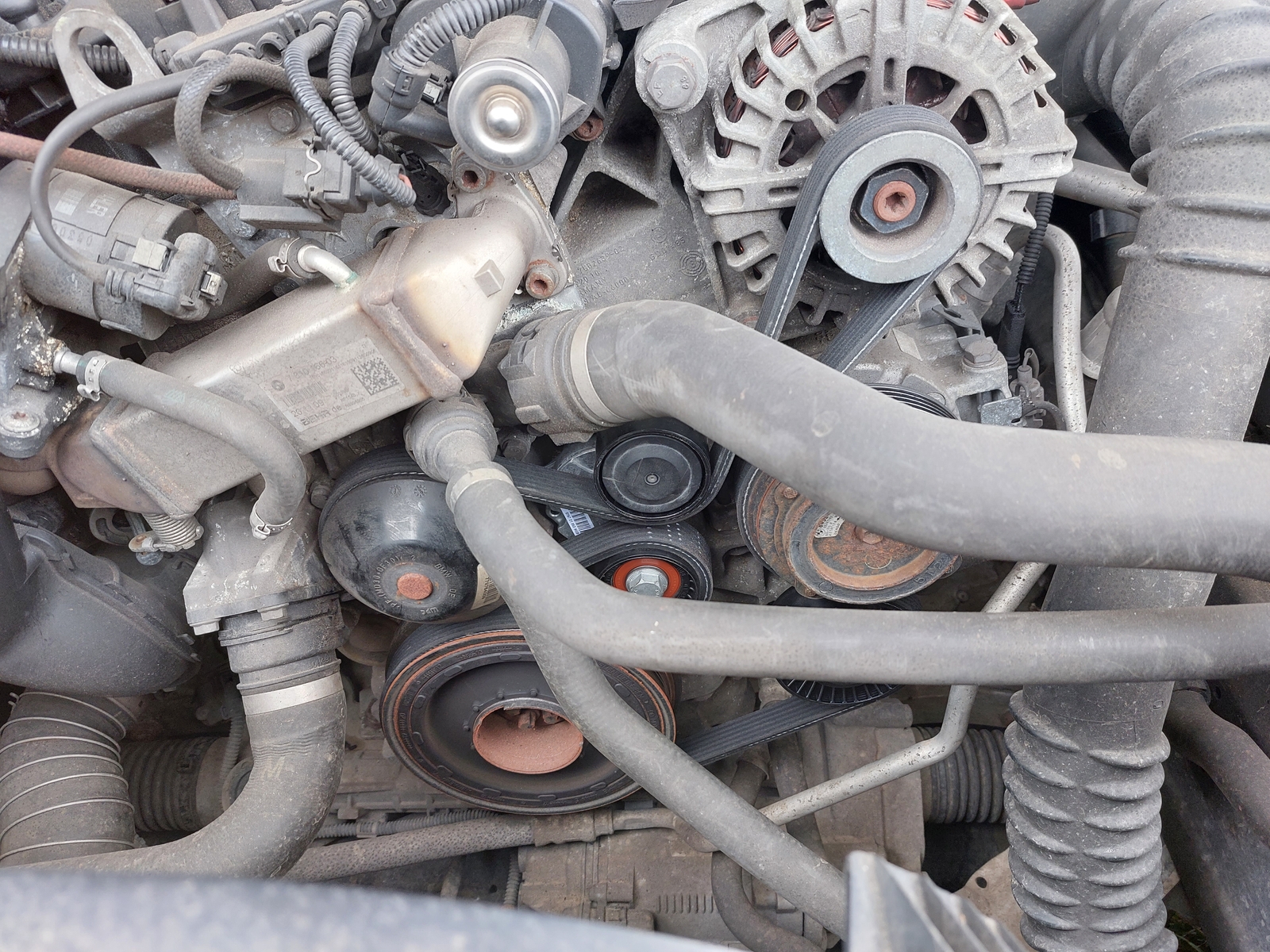 Gates Alternator Belt Kit Pulley Tensioner Fits 3 Series 1 Series ...