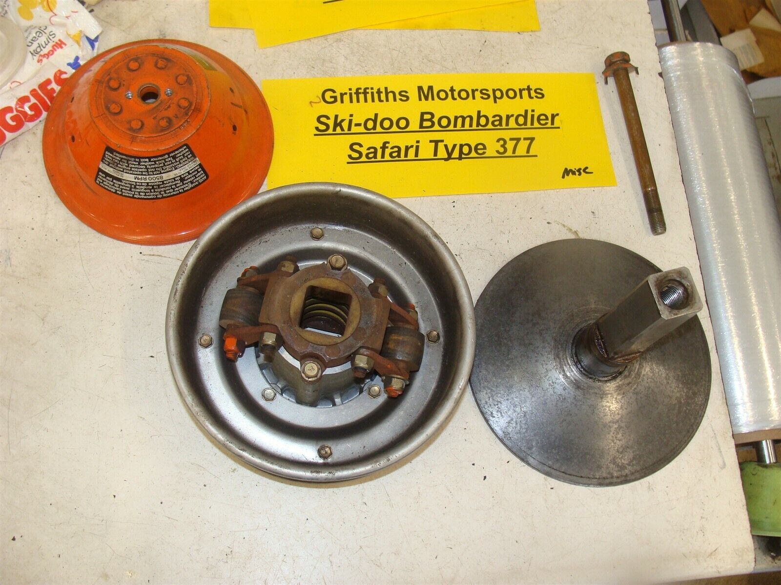 SKI-DOO Safari Scout 377 Citation orange primary clutch SKI-DOO Safari Scout 377 Citation orange primary clutch