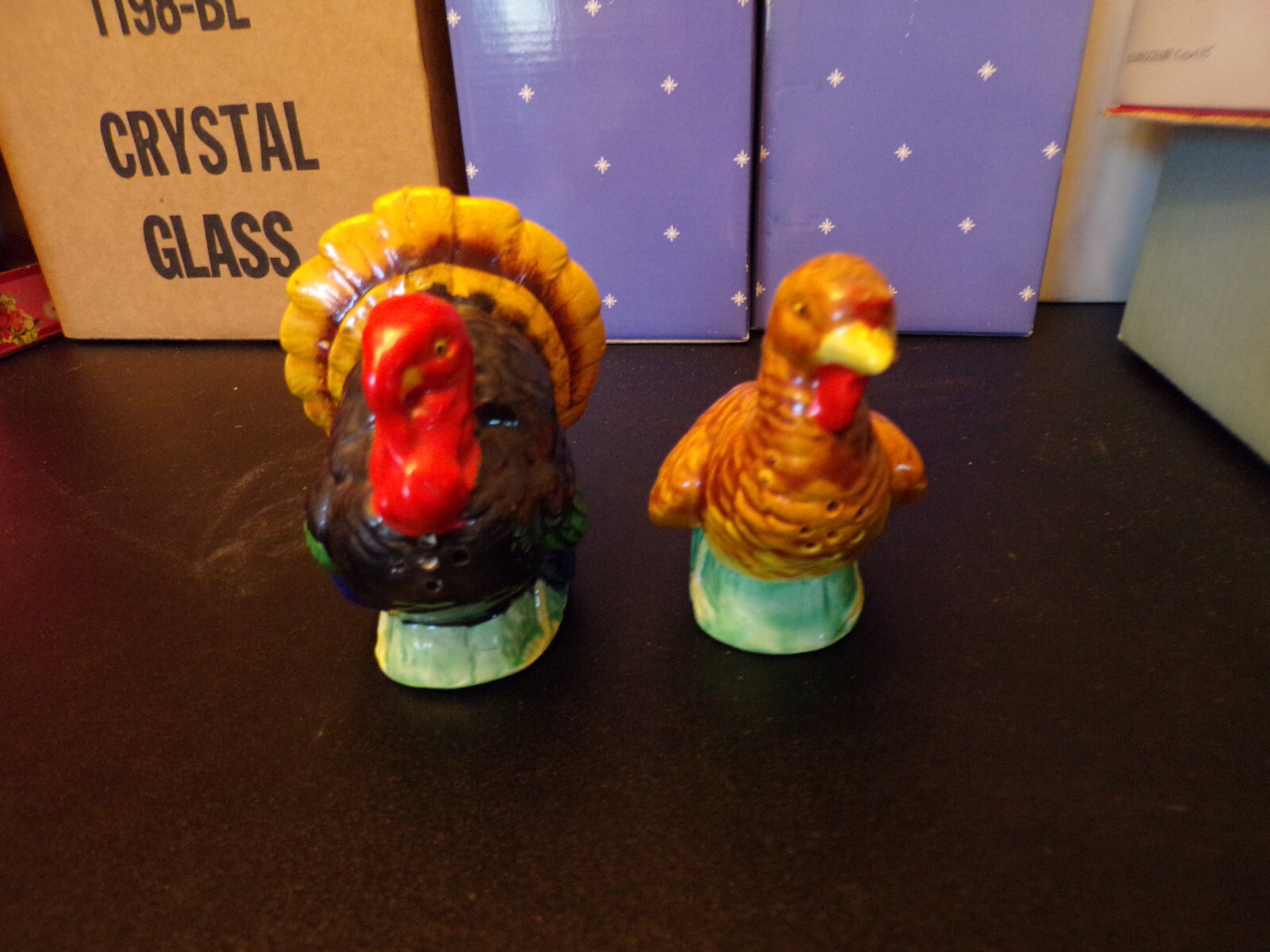 Vintage Made in Japan Ceramic Brown and Black Turkey Salt and Pepper ...