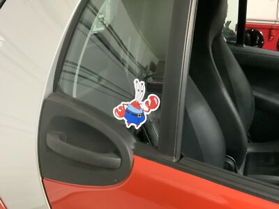 Spongebob Squarepants Mr Krabs 4" Tall Vinyl Decal Sticker BOGO | eBay