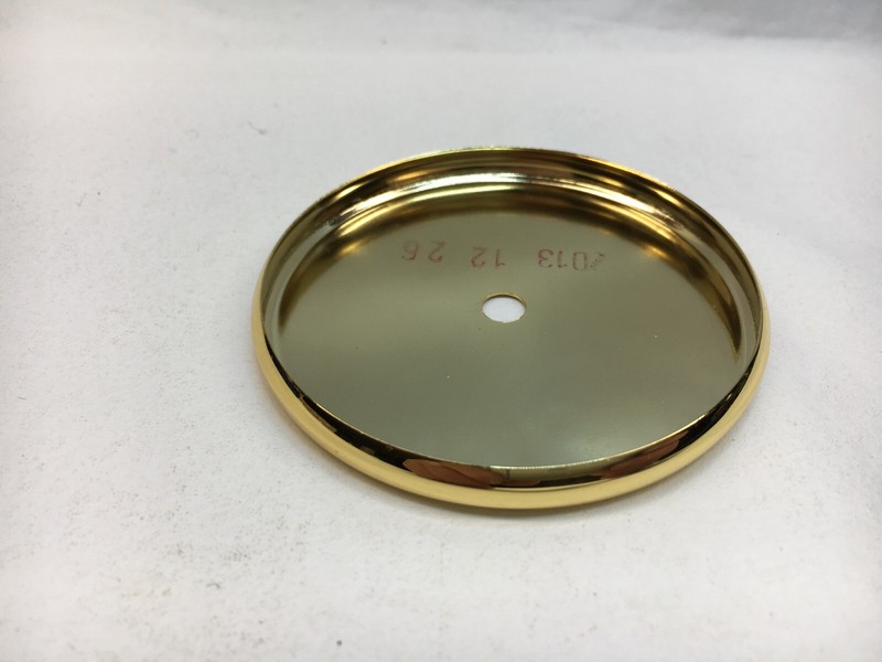 Howard Miller Grandfather Clock Weight Shell Cap Rounded Edge Polished ...