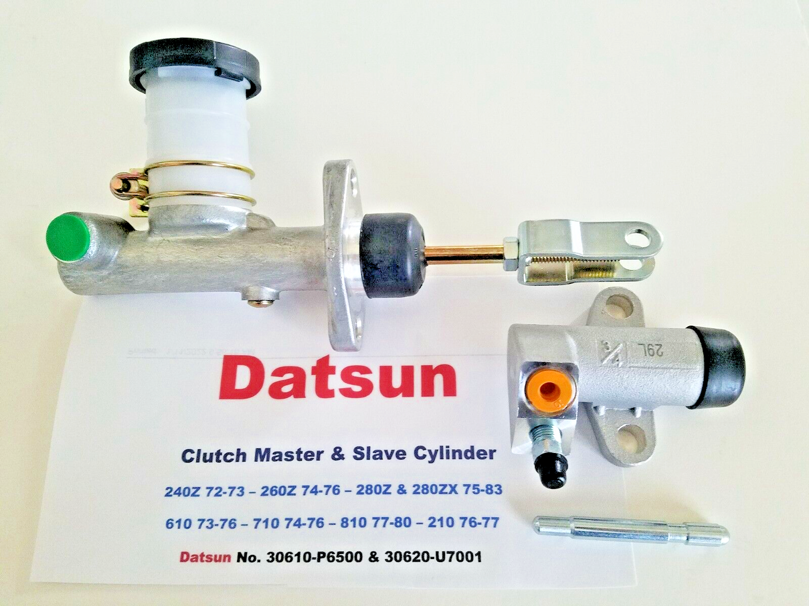 Clutch Master & Slave Cylinder fits 240Z 73, 260Z 280Z 280ZX Clutch Master & Slave Cylinder fits 240Z 73, 260Z 280Z 280ZX