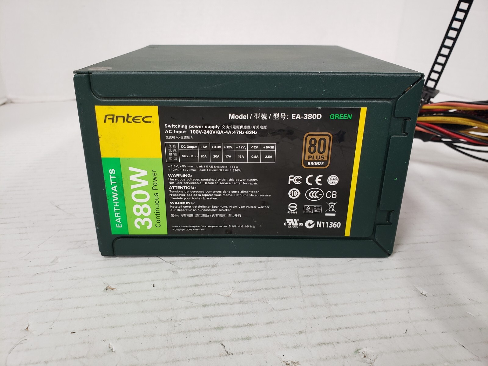 Antec EarthWatts EA-380D Green 380 Watt 80 PLUS BRONZE Desktop 380W Power SupplyのeBay公認海外通販｜セカイモン
