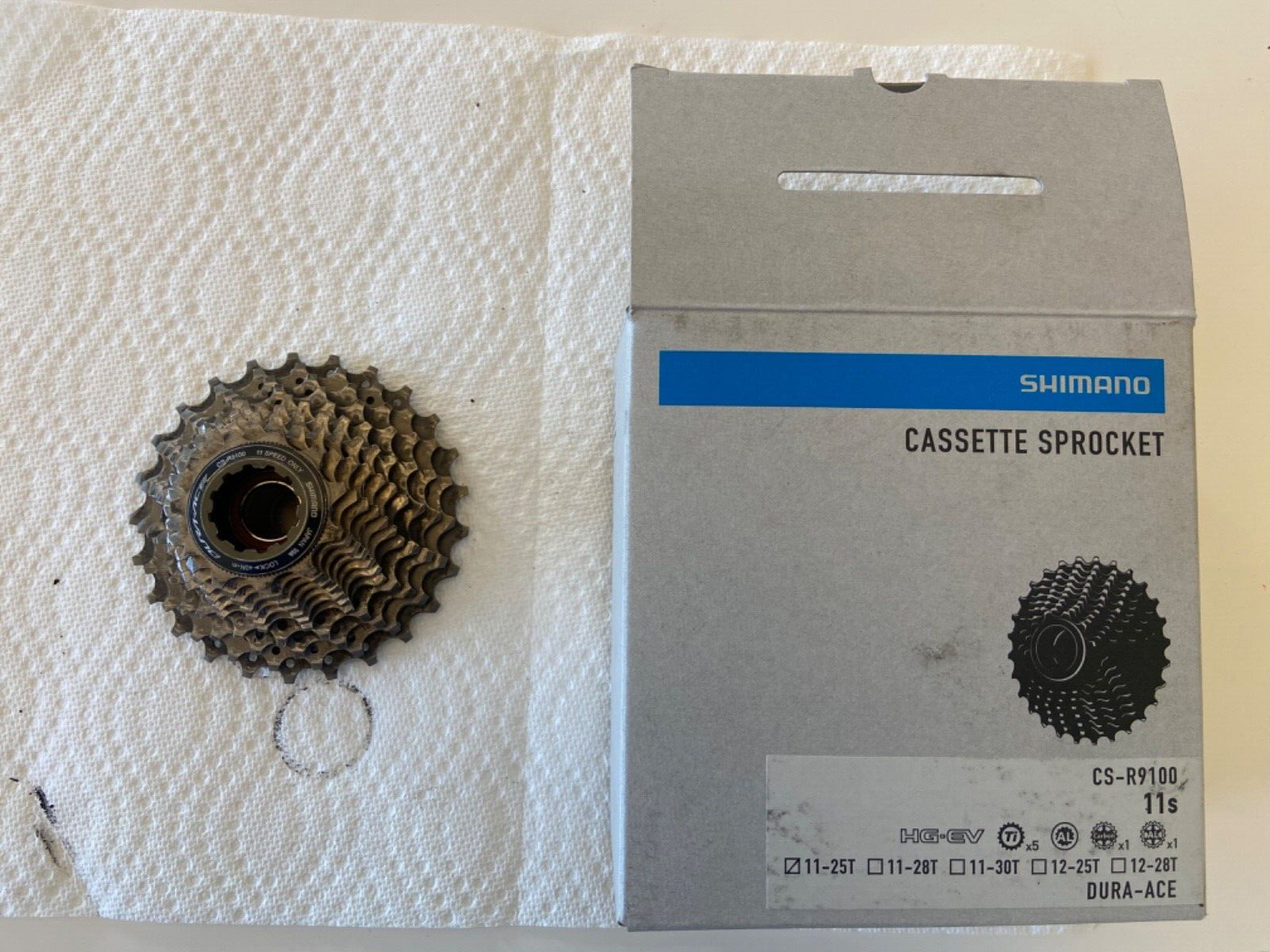 Shimano Dura Ace CS-R9100 11-Speed Cassette 11-25 Shimano Dura Ace CS-R9100 11-Speed Cassette 11-25