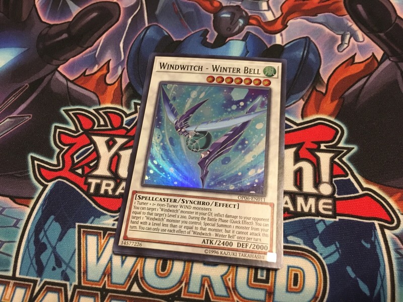 Yugioh Trap Trick Windwitch - Winter Bell OP06-EN011 Super Rare NM ...