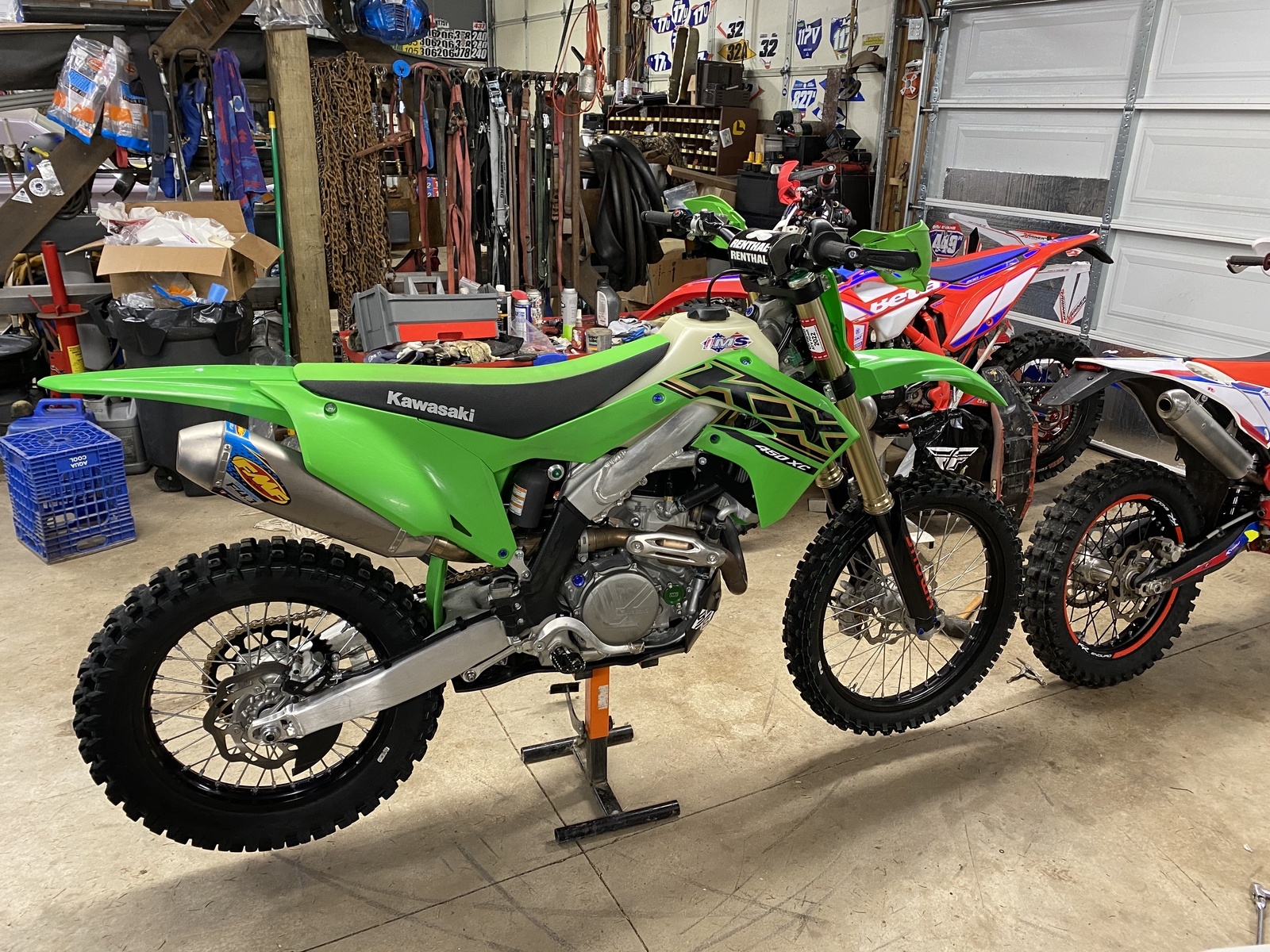 IMS Oversized Gas Tank 113164-N2 2.9gal Natural Kawasaki KX450 KX250 ...