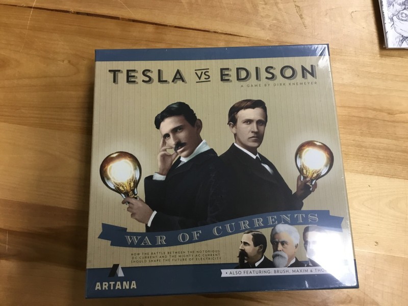Tesla vs. Edison: War of Currents (2015) Board Game – Board Game Guys