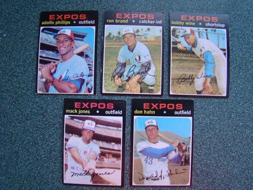 Montreal Expo Baseball Cards