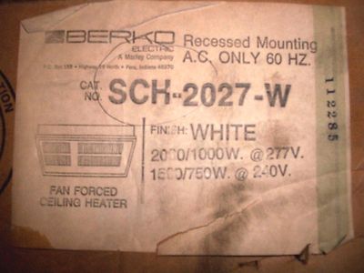 Berko Ceiling Mounted Electric Heaters | Shelly Lighting