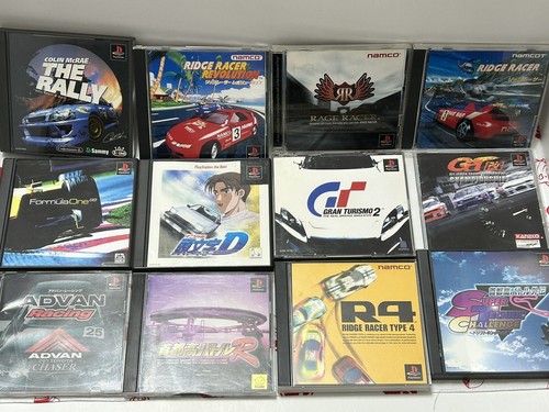 Lot 12 Playstation 1 PS1 F1 Car Racing Game Set Rally Rige Intial D Japan JP eBay