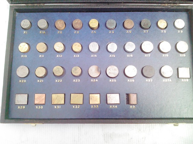 Metal Specimen Sample Set Metalurgical Lab use VGC P/up or post ...