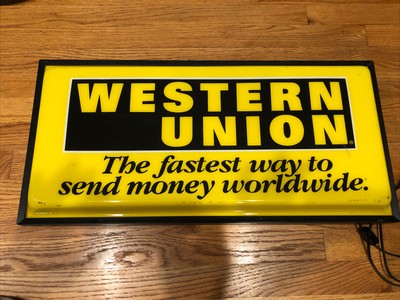 Western Union Sign for sale | Only 2 left at -70%