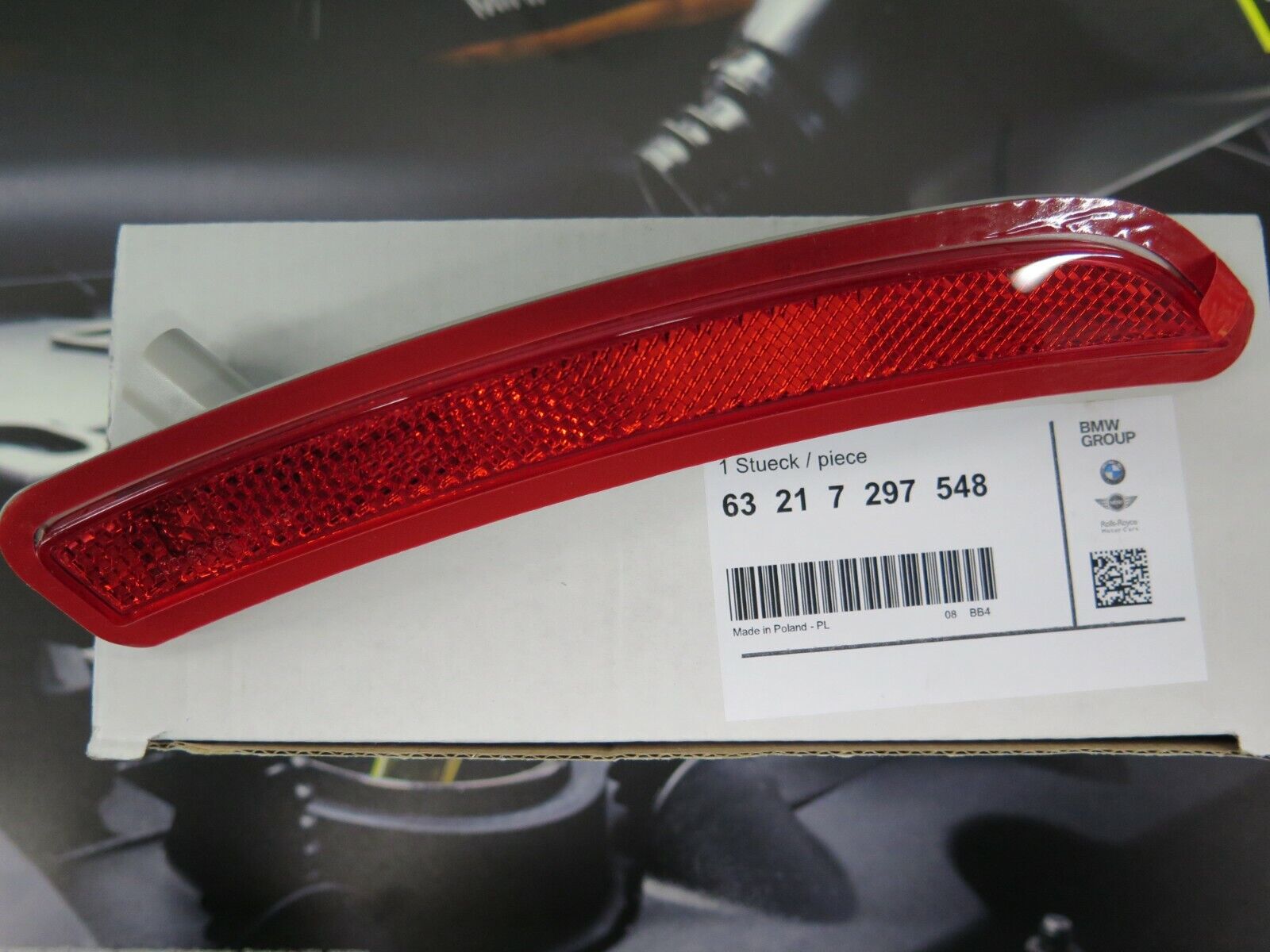 OEM MINI Cooper F56 F55 F57 Right Rear Side Marker Light Red OEM MINI Cooper F56 F55 F57 Right Rear Side Marker Light Red