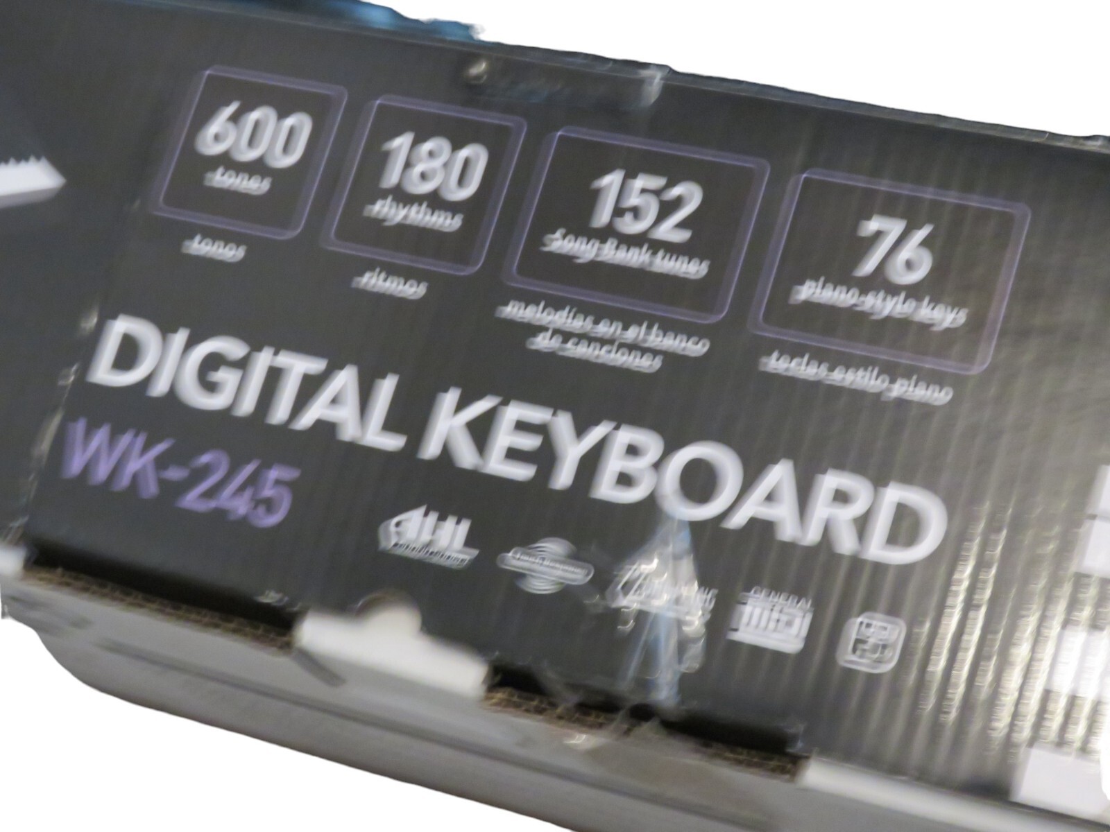 Package Stand | Casio Wk245 76key Premium Portable Keyboard