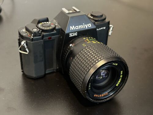 Mamiya ZM Quartz 35mm SLR Film Camera With Omestar 38-70mm Mamiya ZM Quartz 35mm SLR Film Camera With Omestar 38-70mm