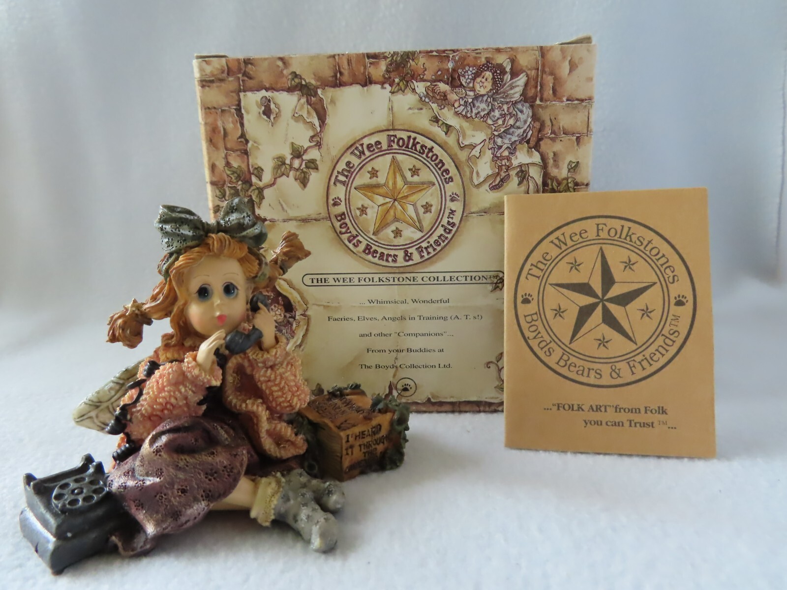 Gabrielle Faeriejabber Boyds Wee Folkstone Figure #36003 Gabrielle Faeriejabber Boyds Wee Folkstone Figure #36003