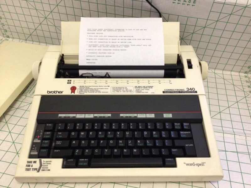 1988 Brother Correctronic 340 on the Typewriter Database