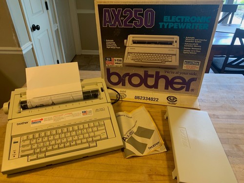 Brother typewriter photos of Brother AX-250 by year then serial number ...